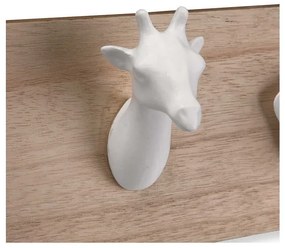 Nástěnný dřevěný věšák s 5 háčky Versa Animals