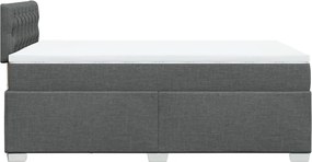 Box spring postel s matrací tmavě šedá 120x200 cm textil 3285863