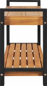 Lavice 120 cm masivní teakové dřevo 325274