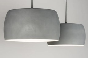 Závěsné šedé svítidlo nad stůl Kaavi II Beton Look