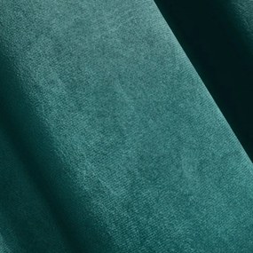 Kvalitní sametové závěsy tyrkysové barvy na kruhy Délka: 250 cm