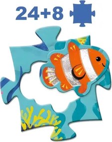 DJECO Puzzle Tactilo sea / 24+8 dílků / od 3 let