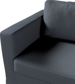 Potah na pohovku IKEA  Karlstad 3-místná, nerozkládací, dlouhý barva modrá látka pletený vzor