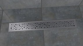 B-DRAINWELL 60 Chrom Odtokový podlahový žlab, bublinky
