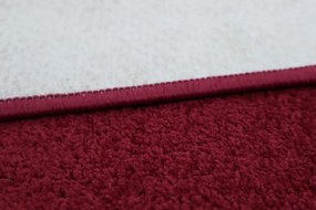 Vopi koberce Kusový koberec Eton vínově červený čtverec - 300x300 cm