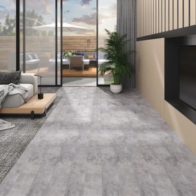 Nesamolepicí PVC podlahová prkna 5,26 m² 2 mm cementově hnědá - Default Title