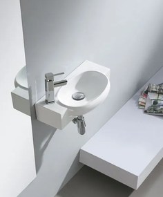 Sapho Sapho, MINOR betonové umyvadlo na desku, průměr 26cm, růžová mat, MR26021