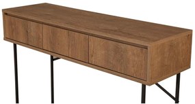 Designová konzole Raivis 120 cm vzor ořech