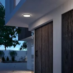 Philips Superslim CL550 černá / Venkovní přisazené svítidlo / LED / 15