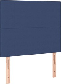 Box spring postel s matrací modrá 90x190 cm textil 3136963