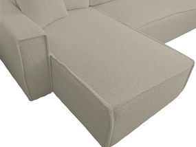 Rozkládací oboustranná sedací souprava do L SMART BOUCLE 232x143 cm, šedobéžová