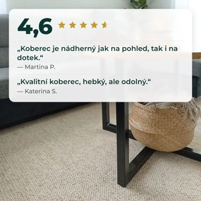 BT Carpet, Kusový koberec Wolly 102843, 80x150, bílá, ložnice