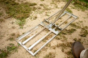 IQ Garden Nivelační a zapravovací hrábě 75 cm - nerez 307874