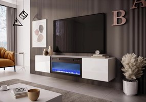 HALMAR LIVO RTV180W-K závěsný televizní stolek bílý