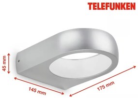 Telefunken 320204TF - LED Ven. nástěnné svítidlo LED/6,5W/230V IP44 matný chrom