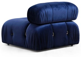 Atelier del Sofa Rohová sedací souprava Bubble Velvet Blue L1-O1-1R-PUF, Modrá