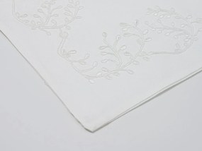 Dekorační povlak na polštář LEAFY LACE 40x40 cm, bílý