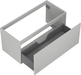 Mexen Orio, koupelnová skříňka 100 cm, 1 zásuvka, šedá matná, 91A10-10047-1-BF62