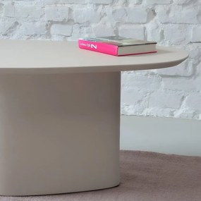 Světle šedý lakovaný konferenční stolek RAGABA CELLS 90 x 55 cm