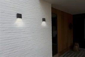 Lutec Geminixf šedá / LED nástěnné svítidlo / 4000K