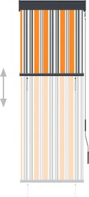 vidaXL Venkovní roleta 60 x 250 cm [145944] Barva: oranžová a bílá