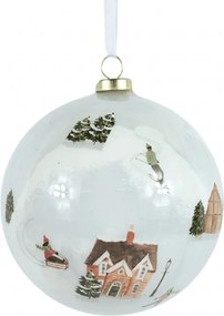 Vánoční ozdoba WINTERLY 8 cm, bílá