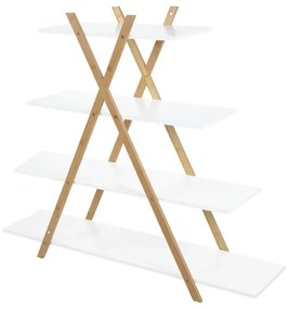 Tutumi Regál Bamboo - bílý