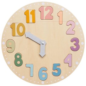 JaBaDaBaDoo Dřevěné puzzle hodiny