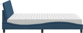 Postel s matrací Hanko modrá 120 x 200 cm textil 3310523