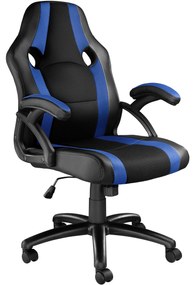 tectake 403480 kancelářská židle benny - černá/modrá