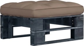 vidaXL Zahradní taburet z palet černě impregnované borové dřevo [3066466] Barva: taupe, Barva dřeva: Černá
