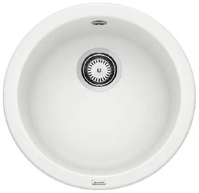 Blanco Rondo - Silgranitový dřez, průměr 450 mm, bílá 511621