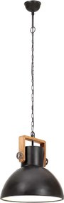 Industriální závěsné svítidlo 25 W černé kulaté 40 cm E27 320535