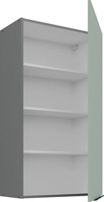 ARIA sa | horní skříňka 60 G-108 1F policová | 60 cm | EXTRA VYSOKÁ | ANTI FINGERPRINT povrch | antracit/aquamarine