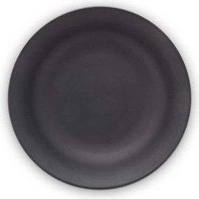 vtwonen Matt Black hluboký talíř Ø 25,5 cm, černý matný (Porcelánový polívkový talíř v černé matné barvě)