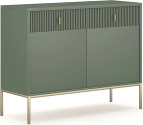 Komoda Maggiore 104,2 cm zelená/zlatá