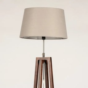 Stojací designová lampa Paola Soffito Taupe and Dark Brown