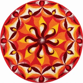 GRUND Mandala předložka TEMPERAMENT oranžová Rozměr: ø 100 cm