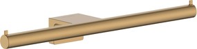 Hansgrohe AddStoris S - Držák toaletního papíru dvojitý, kartáčovaný bronz 41768140