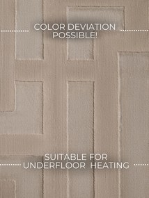 ELLE Decoration, Běhoun Perles 106189 Beige Cream z kolekce Elle, 80x240, béžová, ložnice