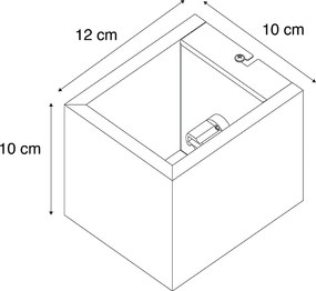 Chytrá nástěnná lampa dubové dřevo vč. Wifi G9 - Transfer