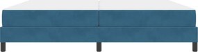 Postel s boxspringem s matrací Tmavě modrá 200 x 200 cm textil 3398717