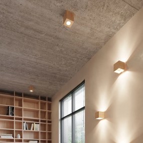 Sollux Lighting Stropní svítidlo QUAD přírodní dřevo