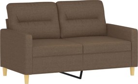 2dílná sedací souprava s poduškami hnědá textil 3201603