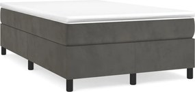 Rám postele s boxspringem tmavě šedá 120 x 200 cm samet 3121109
