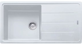 Franke Basis - Fragranitový dřez BFG 611, 97x50 cm, bílá-led 114.0285.303