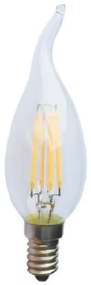 ACA DECOR LED žárovka Filament Candle Tip E14 4W Denní bílá