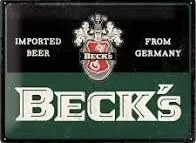 Plechová cedule Beck's pivo