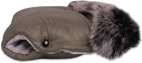 Inf Rukávník na kočárek FLUFFY – hřejivý, nepromokavý a větruodolný - oliva