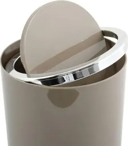 MSV KAMAKA výklopný odpadkový koš 6 L šedohnědý / plast